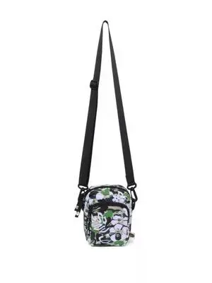 A BATHING APE Hibiscus-print Camouflage Messenger Bag