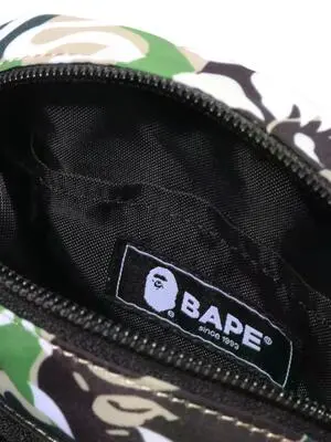 A BATHING APE Hibiscus-print Camouflage Messenger Bag