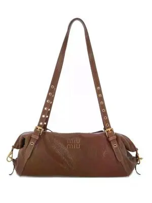 Miu Miu Leather Eyeleted Tote Bag