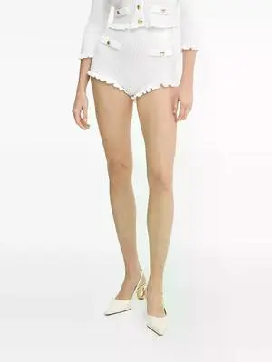 Elisabetta Franchi Ruffled Knit Shorts