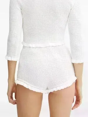 Elisabetta Franchi Ruffled Knit Shorts