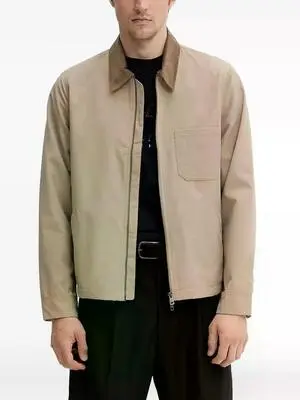 SAMSOE SAMSOE Zip-front Jacket With Corduroy Collar
