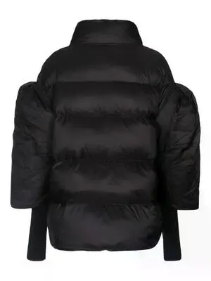 Add Puff-sleeve Quilted Puffer Jacket