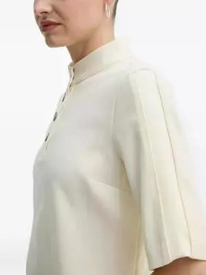 Ba&sh Mock-neck Blouse With Button Placket