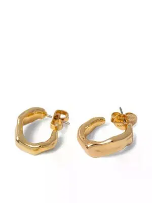 Kate Spade New York Hammered Hoop Earrings - Gold