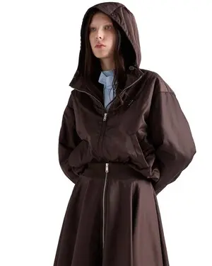 Prada Re-nylon Blouson Jacket - Brown