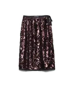 Prada Sequin Embroidered Skirt - Purple