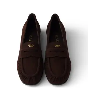 Prada Suede Loafers - Brown