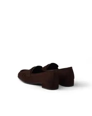 Prada Suede Loafers - Brown