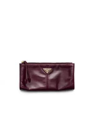 Prada Leather Pouch Red