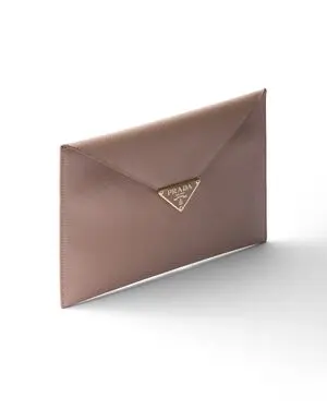 Prada Saffiano Leather Envelope Clutch - Pink