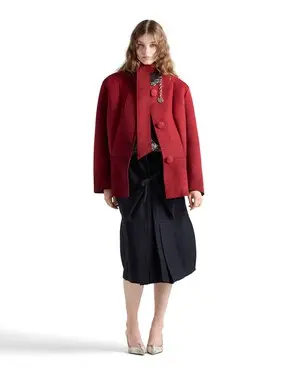 Prada Bonded Suede Jacket - Red