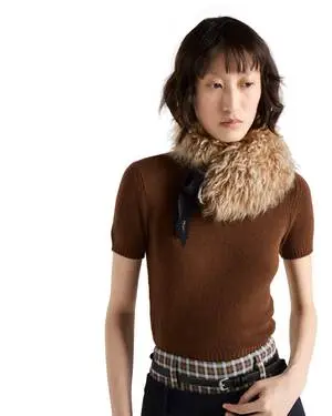 Prada Short-sleeved Cashmere Sweater