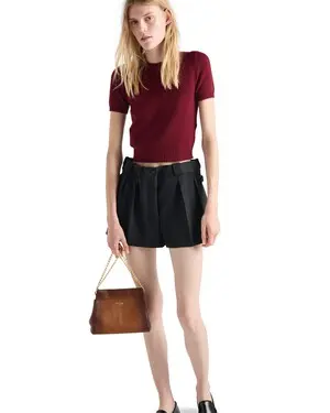 Prada Short-sleeved Cashmere Sweater - Red