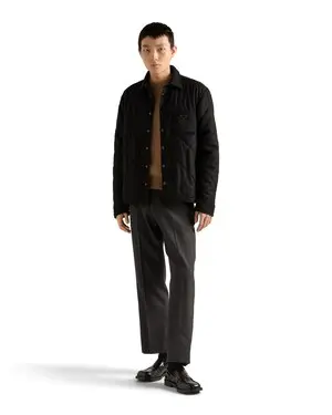 Prada Padded Cahmere Hirt - Black