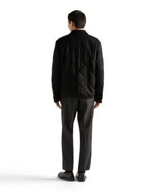 Prada Padded Cahmere Hirt - Black