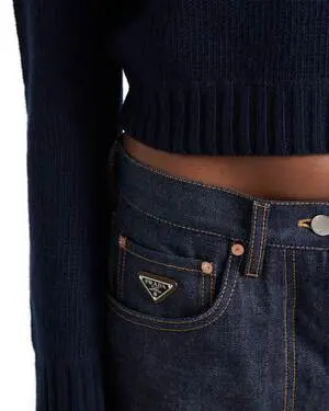 Prada Wool And Cashmere Crew-neck Sweater