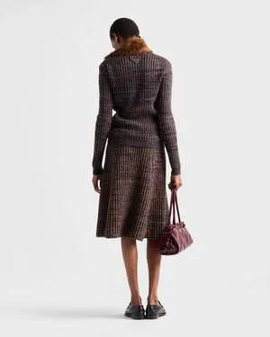 Prada Wool And Cashmere Knit Skirt