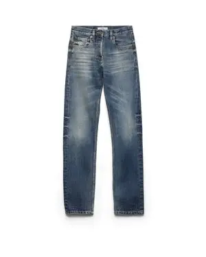 Prada Tapered Selvedge Denim Jeans - Blue