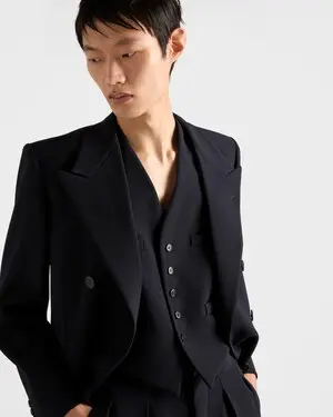 Prada Single-breasted Wool Vest