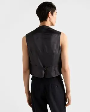 Prada Single-breasted Wool Vest