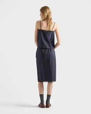 Prada Re-nylon Pencil Skirt - Royal Blue