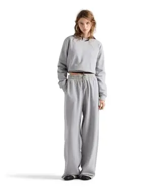 Prada Cotton Fleece Joggers - Grey