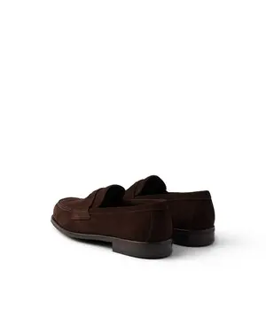 Prada Suede Loafers - Brown