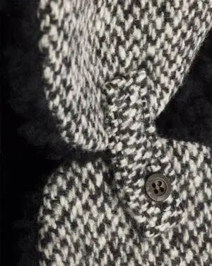 Prada Tweed Trapper Hat - White