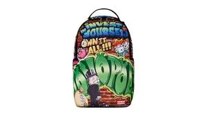 SPRAYGROUND Monopoly Graffiti Gold Rush Dlxr Backpack