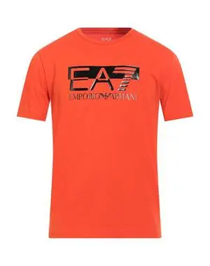 EA7 T-shirt Size Cotton, Elastane - Orange