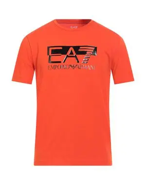 EA7 T-shirt Size Cotton, Elastane - Orange