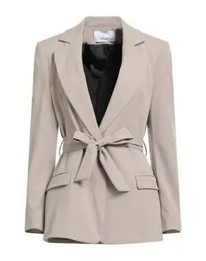 KAOS Belted Single-breasted Blazer - Beige