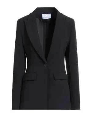 KAOS Single-breasted Crepe Blazer - Black