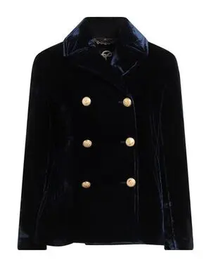 SEALUP Viscose Blend Velvet Jacket - Navy