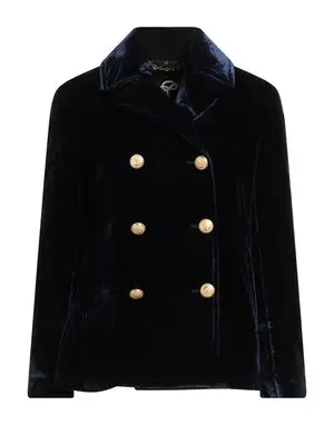 SEALUP Viscose Blend Velvet Jacket - Navy