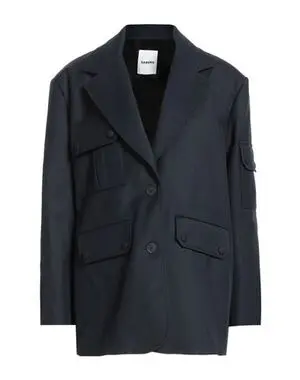 Sandro Single-breasted Twill Blazer