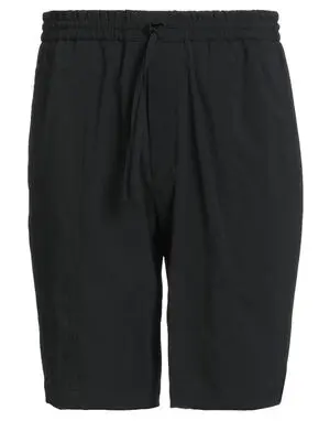 Emporio Armani Seersucker Casual Shorts - Black