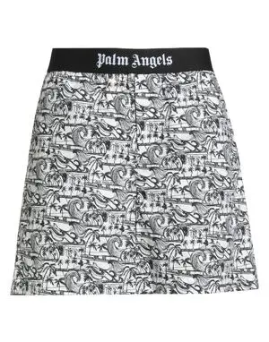 Palm Angels Hawaiian-print Relaxed Fit Shorts - Black