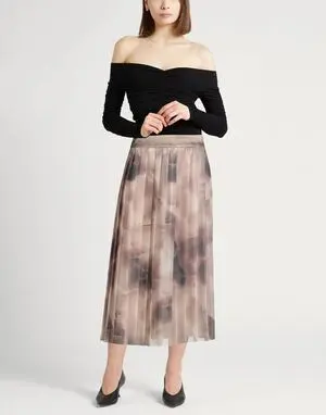 Peserico Pleated Organza Midi Skirt