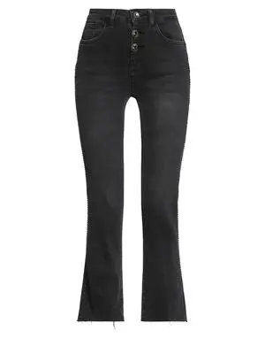Liu Jo Boot-cut Jeans With Crystal Embellishments - Grey