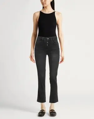 Liu Jo Boot-cut Jeans With Crystal Embellishments - Grey