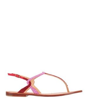 Malìparmi Thong Sandal Size Textile Fibers - Red