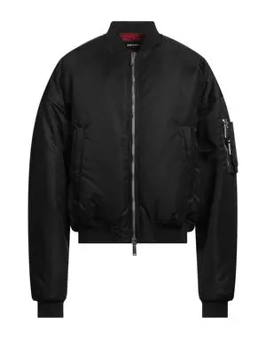 Dsquared2 Bomber Jacket With Logo - Black