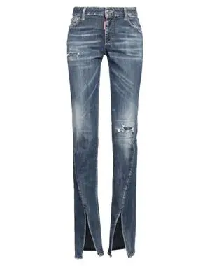 Women's Blue Boots Jeans