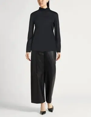 Fabiana Filippi Long Sleeve Silk Jersey Turtleneck