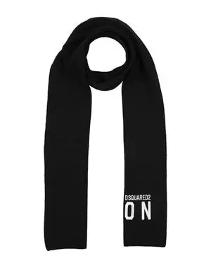 Dsquared2 Icon Woman Scarf Blush Size - Wool Black
