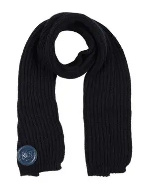 Just Cavalli Woman Scarf Garnet Size - Acrylic, Wool Blue