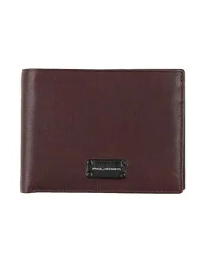 PIQUADRO Wallet Chocolate Cow Leather, Aluminum - Brown