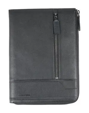 PIQUADRO Midnight Leather Document Holder - Black